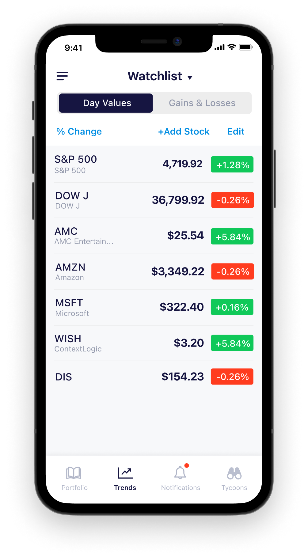 / Stocks+ App - Market tracker for stocks